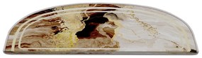 Nášlapy na schody v hnědo-krémové barvě v sadě 16 ks 20x65 cm Golden Marble – Vitaus