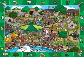 EUROGRAPHICS Puzzle Spot  Find Den v zoo / 100 dílků / 48,3 × 33 cm