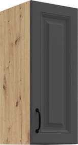 STILO gr | horní skříňka 30 G-72 1F s policemi | 30 cm | UNI dvířka | artisan/grafit