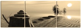 Obraz na plátně - Zen stones - panoráma 5162FC (150x50 cm)