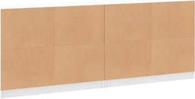 Knihovna s dvířky bílá 204 x 37 x 75 cm kompozitní dřevo 3206531