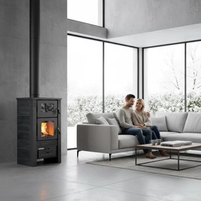 PRO-TERMO Krbová kamna TAURUS CERAMIC - černá