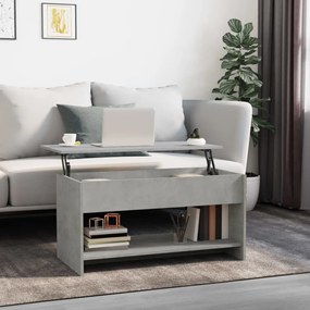 Konferenční stolek betonově šedý 102x50x52,5cm kompozitní dřevo,  809651 HangarStore.cz