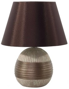 Luxusní hnědá noční stolní lampa SADO Beliani
