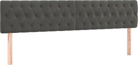 Box spring postel s matrací tmavě šedý 120x190 cm samet 3270014
