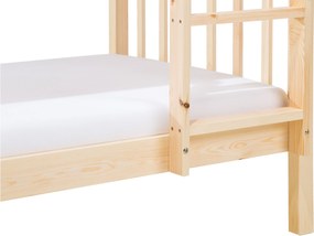 Dřevěná patrová postel 90x200 cm REVIN Beliani