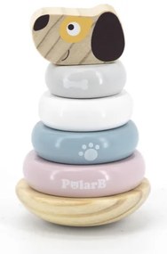 Dřevěná pyramida pro děti Viga 44042 PolarB Pes