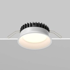 Kruhová zapuštěná lampa Okno DL055-12W3-4-6K-W Maytoni Led 12W IP44 bílá