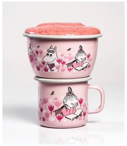 Smaltovaná miska Moomin Girls Pink 3 dl Muurla