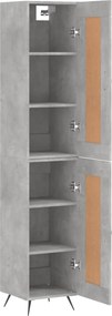 Skříň highboard betonově šedá 34,5x34x180 cm kompozitní dřevo 3200429
