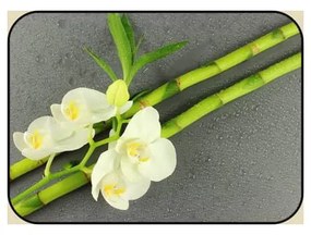 Prostírání  na korku - Orchidej s bambusem