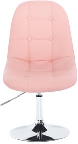 LuxuryForm Židle SAMSON na stříbrném talíři - růžová