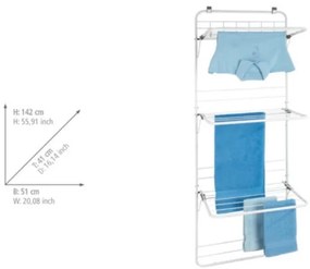 WENKO 63010800 - Sušák na prádlo 51x142 cm bílá/šedá