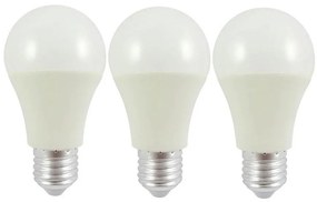 LED Žárovky 10W E27 A60 2700K sada 3 kusy