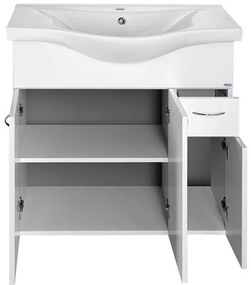Aqualine, KERAMIA FRESH umyvadlová skříňka 74,5x74x34,7cm, bílá, 50082A