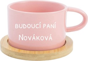 Personalizovaný keramický hrníček "MAKRONKA" - budoucí paní