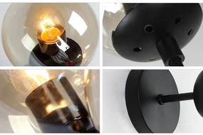 Toolight - Nástěnná lampa 1xE27 60W APP750-1W, černá, OSW-03684