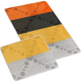Bellatex SADA BANY 60x100 + 60x50 cm - bez výkroje Šedá,Žlutá 60x100 cm, 60x50 cm (SADA)