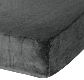 FLEECOVÉ PROSTĚRADLO FLANO 100X200 CM ŠEDÁ