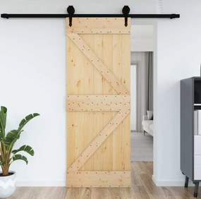 vidaXL Dveře NARVIK 85 x 210 cm masivní borové dřevo [154428] Barva: Přírodní