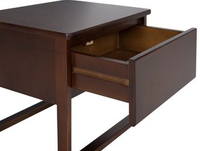 Noční stolek dřevěný naolejovaný GIULIA Beliani