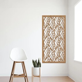 dřevo života Dřevěný dekorační panel LEAF III Zvolte rozměr (cm): 50x95, Zvolte barvu dekoru: Horský dub