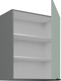ARIA sa | horní skříňka 60 G-72 1F policová | 60 cm | ANTI FINGERPRINT povrch | antracit/aquamarine