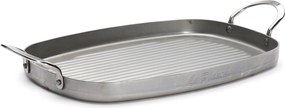 Oválná pánev ke grilování Plancha de Buyer MINERAL B 38x26cm vroubky