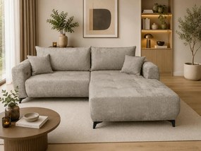 XXXLutz ROHOVÁ SEDAČKA, textil, šedohnědá P & B - Sedací soupravy - 00000F001602