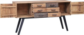 vidaXL vodaXL Odkládací skříňka 110x30x75 cm masivní teak