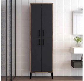 Designová víceúčelová skříň Zaidin 200 cm antracitová