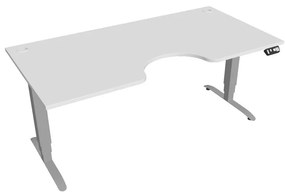 Hobis Motion Elektr. nastavitelný stůl 180x90 s pamětí - HOBIS ERGO MOTION MSE 3M 1800 Dekor stolové desky: bílá, Barva kovové podnože: stříbrná
