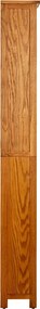 Knihovna se 6 policemi 52x22x180 cm masivní dubové dřevo 331742