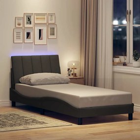 Rám postele bez matrace Hanko tmavě šedá 90 x 190 cm textil 3310427
