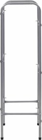 Skladový regál na 3 přepravky stříbrný 50 x 33 x 116 cm ocel 285212