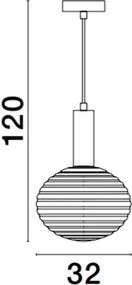 Závěsné svítidlo NOVA LUCE ALLEN Ε27 9028843 bez žárovky
