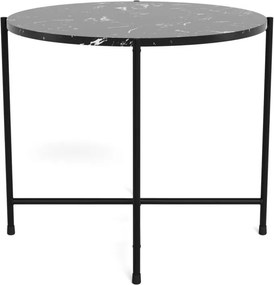 ACTONA Kulatý odkládací stolek AVILA černý ⌀52 cm