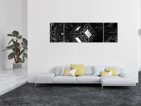 Obraz abstraktní krychle (170x50 cm)