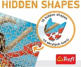 Trefl - Puzzle - Hidden Shapes: Výlet obytným autem / 1003 dílků / 68.
