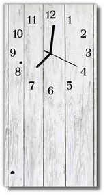 Nástěnné hodiny vertikální Bílé dřevo