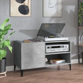 Skříňka Na Lp Desky Betonově Šedá 84,5X38X48Cm Kompozitní Dřevo