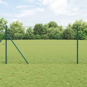 Zemní upevnění svařované drátěné ploty 25 x 1,4 m Zelená 3351736