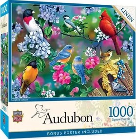 MASTERPIECES Puzzle Audubon: Koláž zpěvných ptáků / 1000 dílků / 68x49
