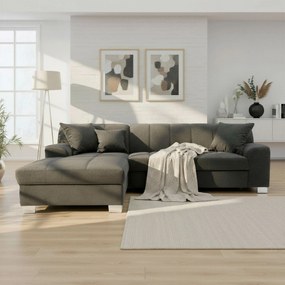 XXXLutz ROHOVÁ SEDAČKA, textil, černá MID.YOU - Sedací soupravy - 001776008302