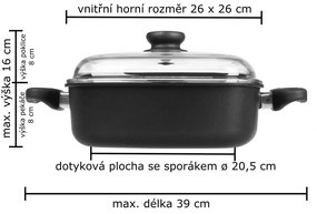 AMT Gastroguss sada 3 ks indukčního titanového nádobí I241 + I243 + I268