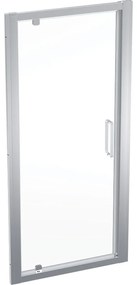 Geberit GEO - Sprchové dveře 90x190 cm, stříbrná/čiré sklo 560.125.00.2