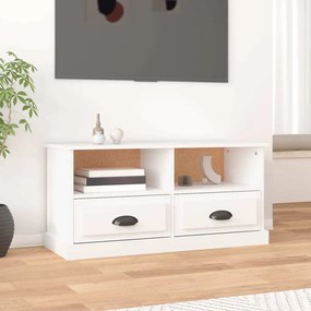 vidaXL TV skříňka 93 x 35,5 x 45 cm kompozitní dřevo [816468] Barva: Bílá