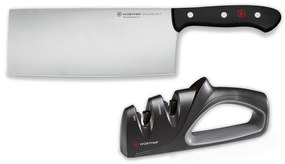 Wüsthof | Wüsthof - Sada kuchyňský nůž čínský a brousek GOURMET | GG296