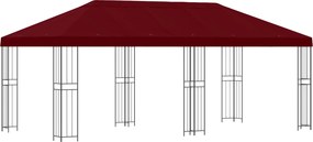 Zahradní altán 6 x 3 m Vínová Polyester a ocel 190 gsm 3375992