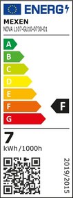 Mexen Nova, LED žárovka GU10, 7W, teplá - 3000K, 735 lm - L107-GU10-0730-01